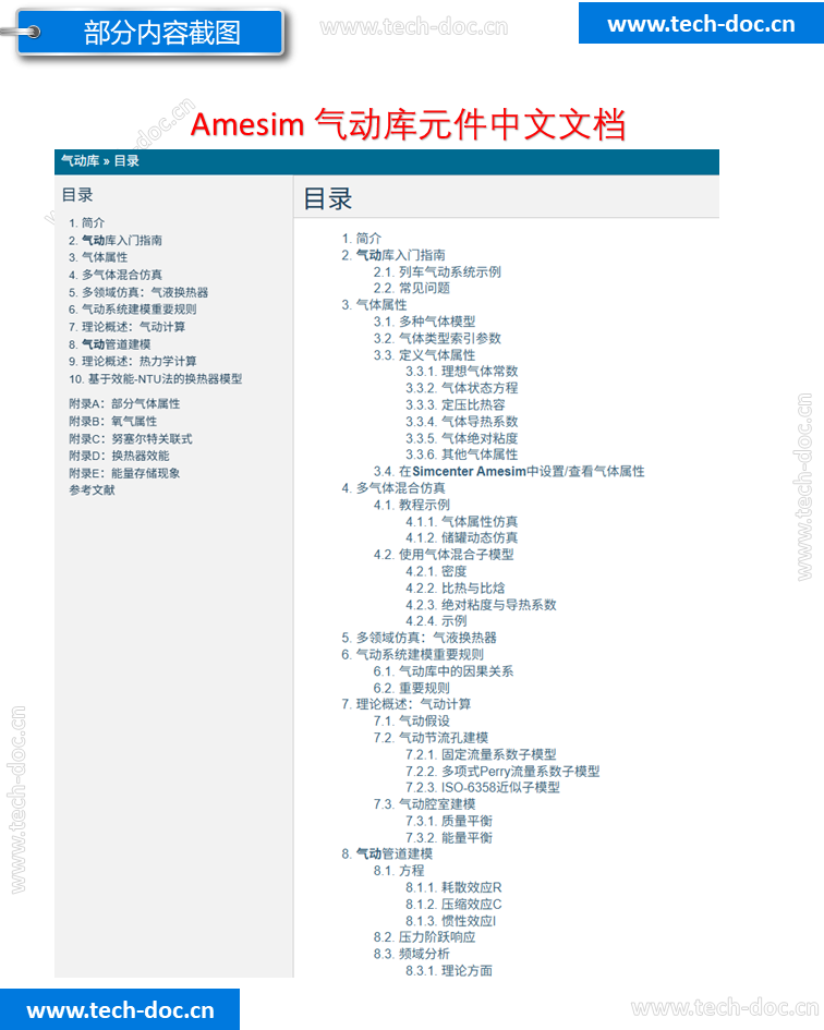 Amesim 气动库元件中文文档 - Tech-Doc